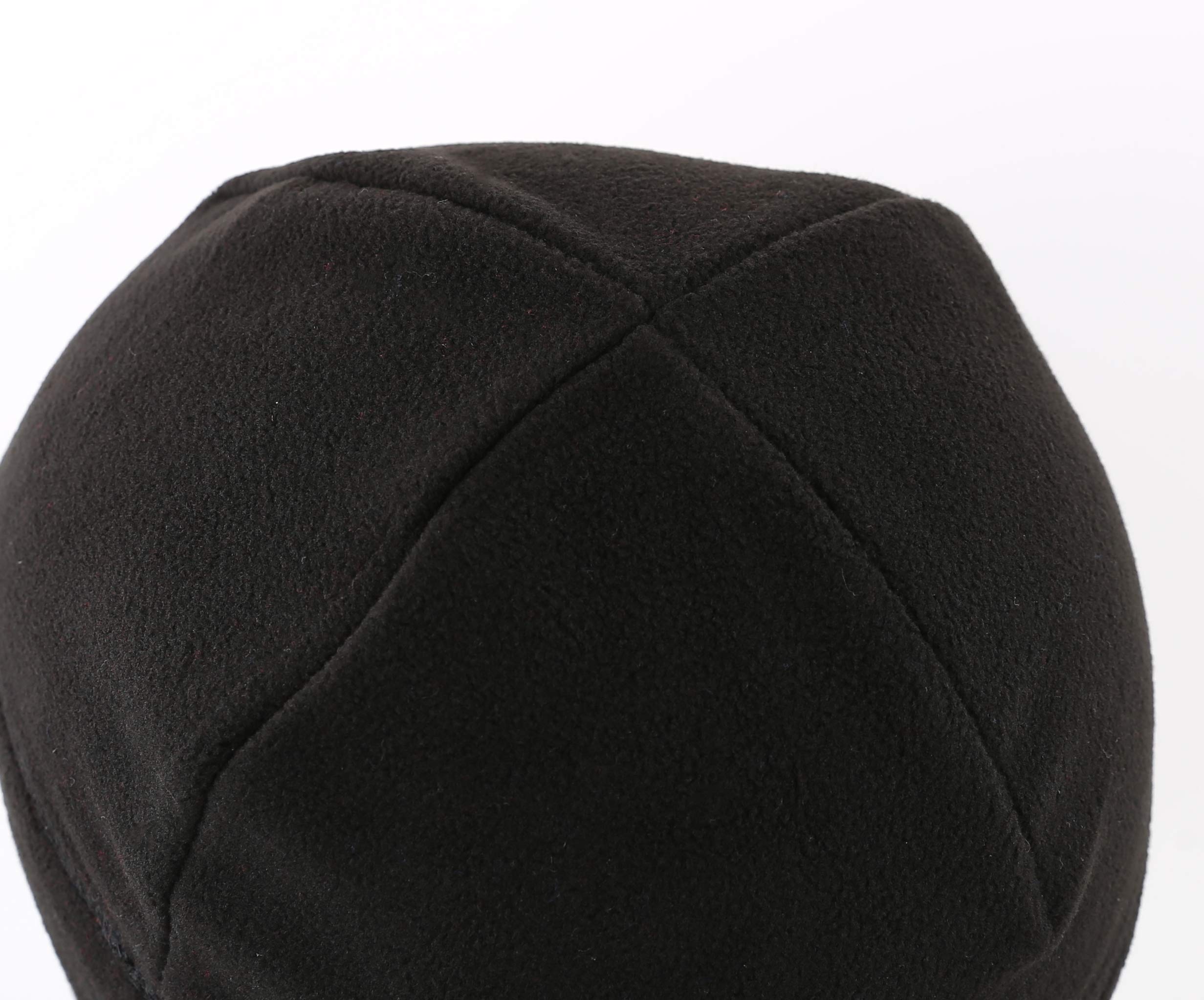 Home Prefer Winter Outdoor Skull Cap Simple Solid Daily Watch Hat Fleece Beanie Cap for Men, Black
