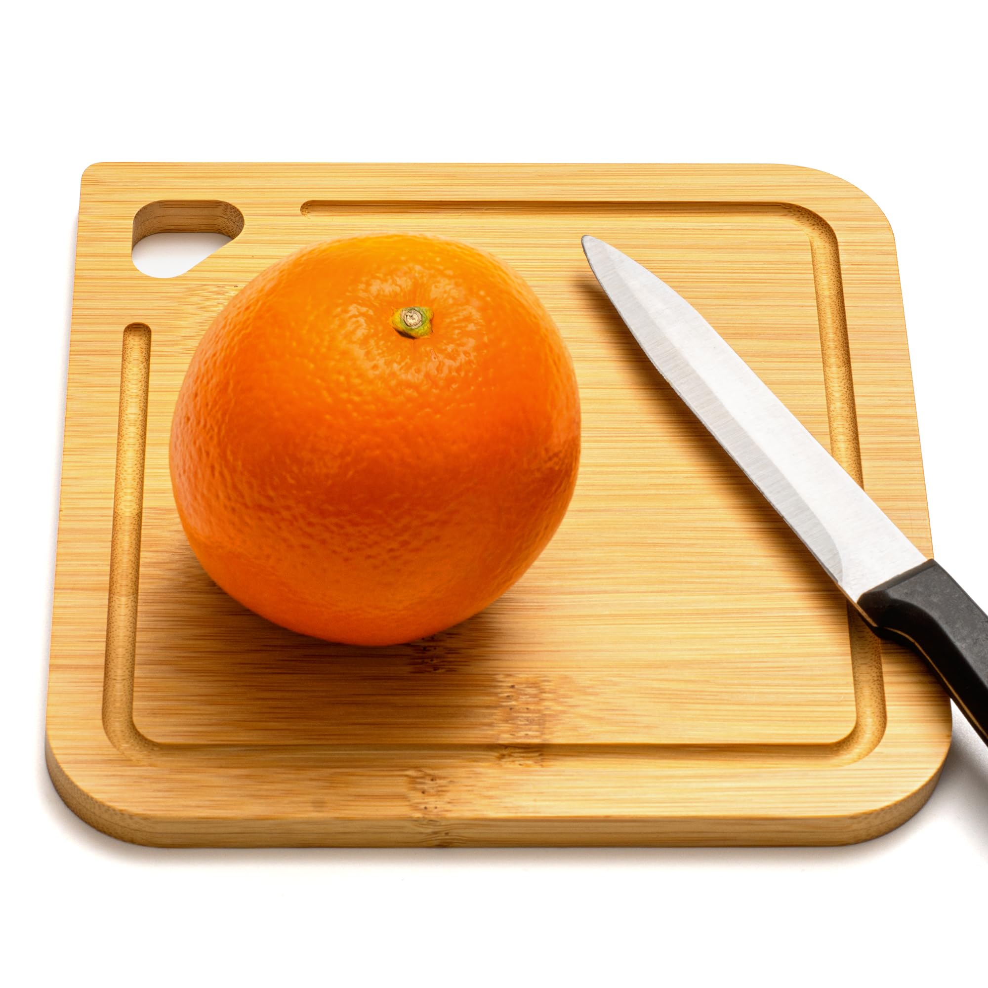 Small Bamboo Wood Cutting Board With GrooveIMini Lightweight Wooden Cutting Board For Baby infant dormitoryISet of 2