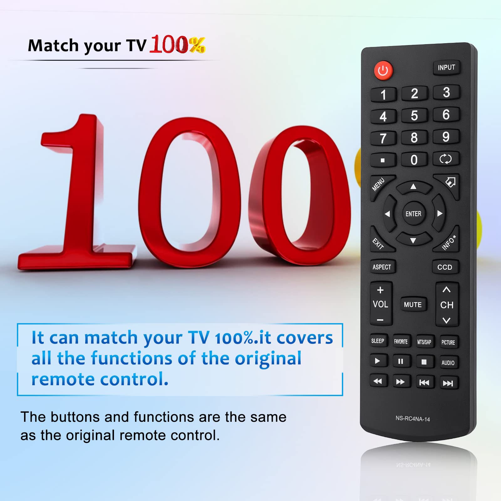 LOUTOC universal remote for insignia tv
