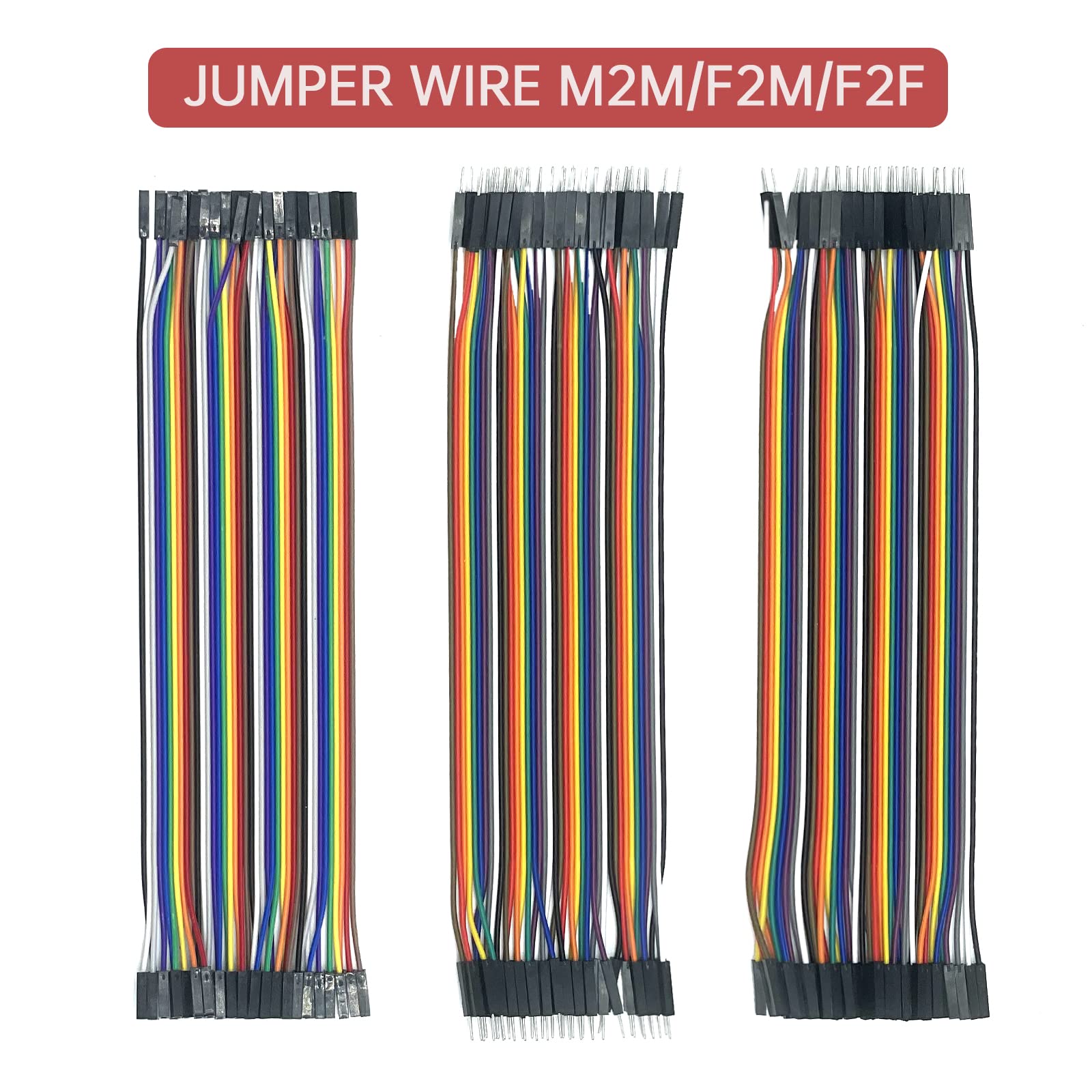 starfa lab Breadboard Kit, Include 3 x breadboard + 3 x 20 cm Jumper Wire m2 m/f2 m/f2 f Compatible with Arduino Raspberry Pi (Set of 6)