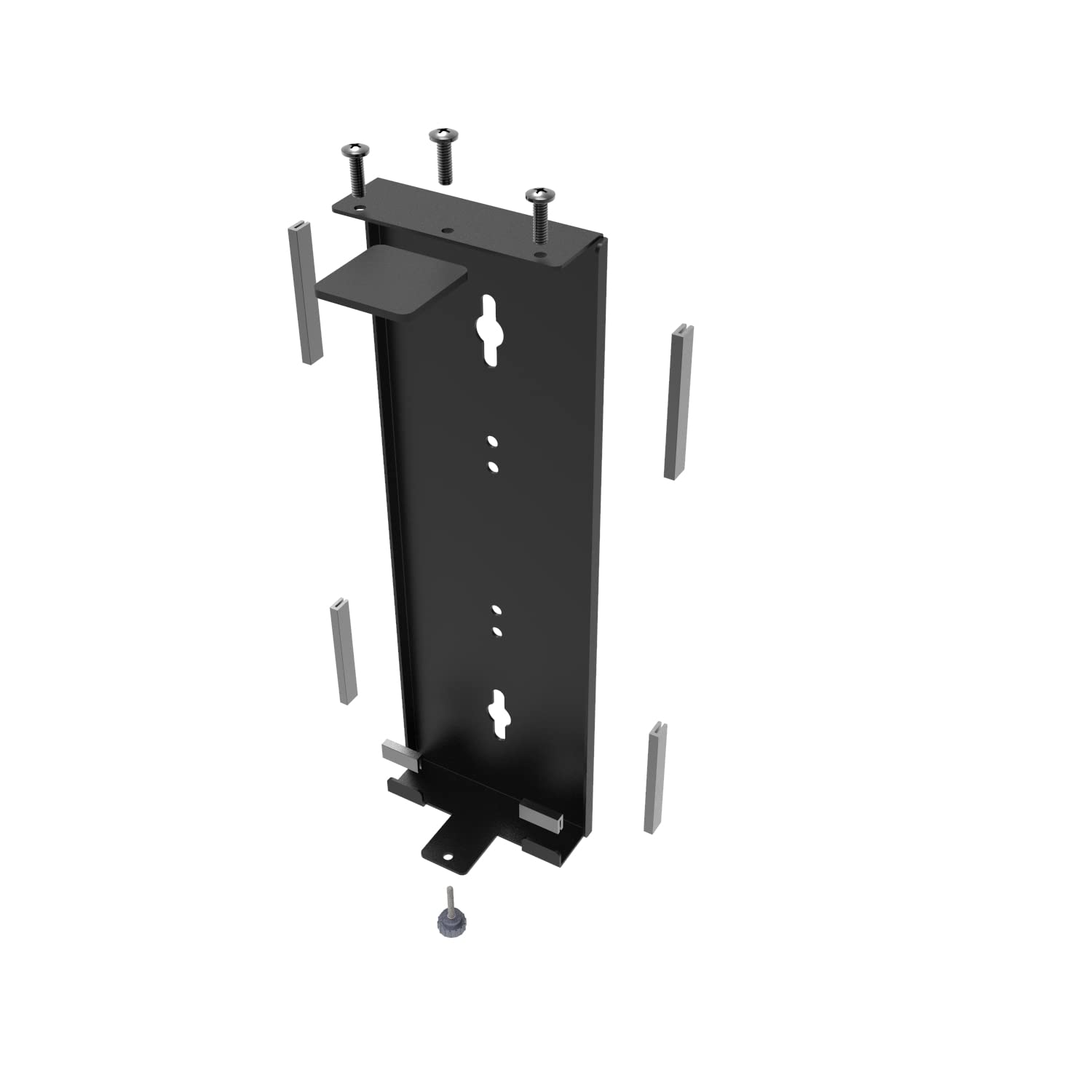 HQYing Wall Mount for Playstation 4 Pro, PS4 Pro, Mount Behind TV, on Wall and Under Desk, No Scratches, Metal Black