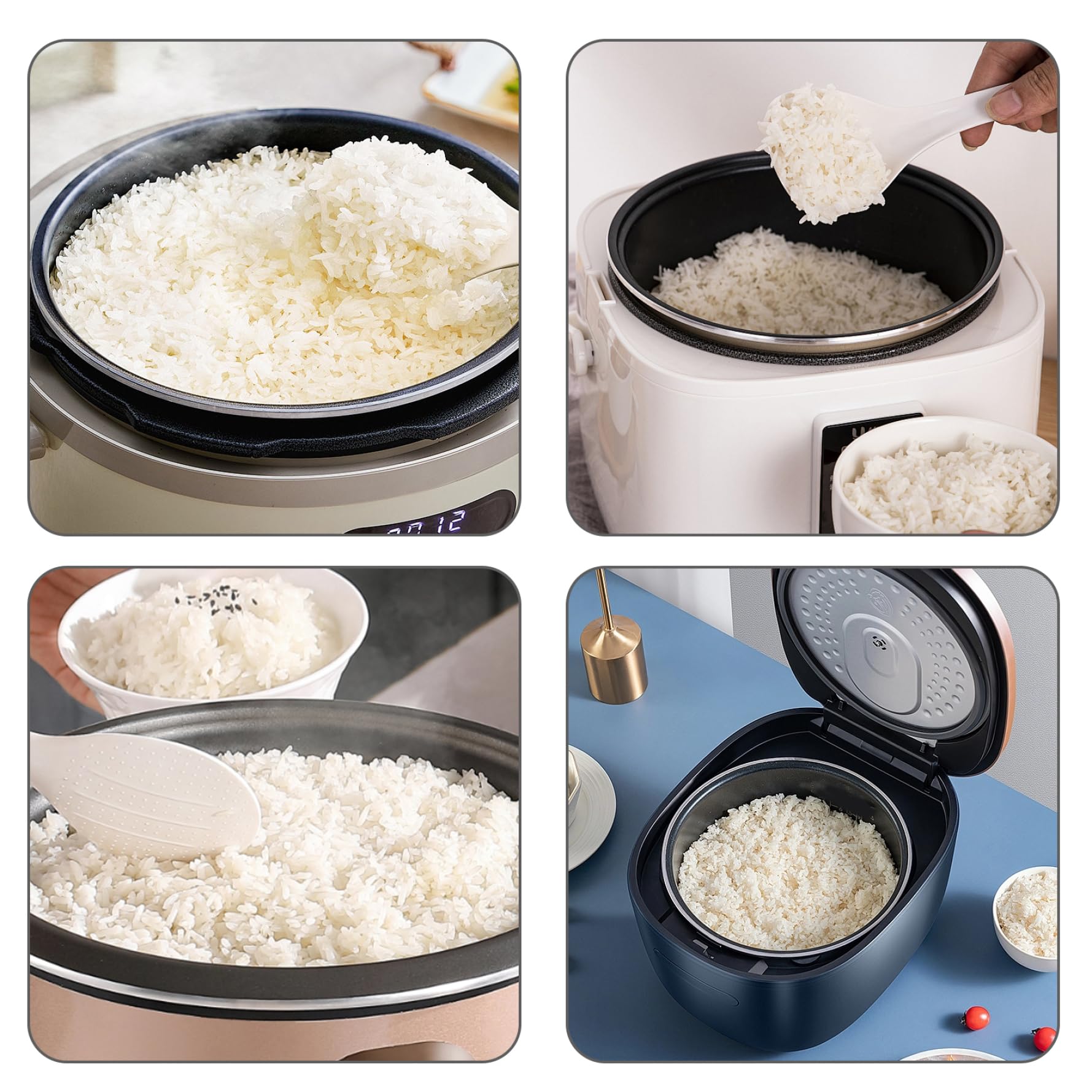 Stainless Steel Rice Cooker Inner Pot 4L Stove Safe Polished Edged Rice Cooker Inner Pot with Scale & 3-Ply Bottom for Rice Pot Rice Cooker Rice Cooker Inner Pot Rice Pot Rice Cooker Inner Pot