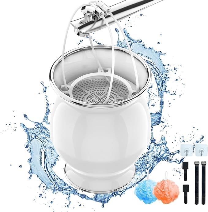 SGQ Bath Filter for Tub, 9 Stages Bath Ball Filter Removes Contaminants, Bathtub Water Filter for Water Purifier, 5000 Gallons of Filtration, Shower Filter for Healthier Hair and Skin, BPA Free