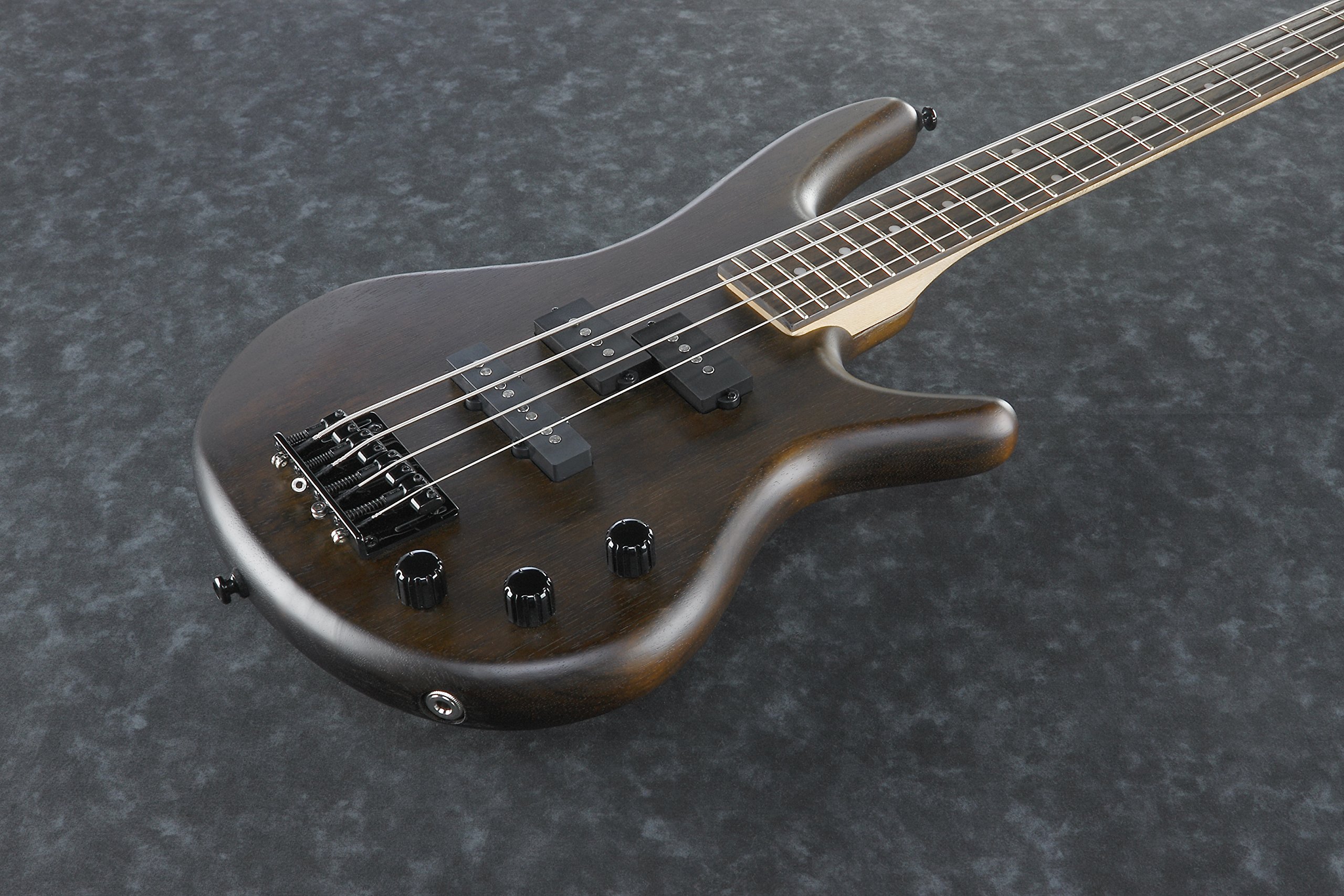 Ibanez 4 String Bass Guitar, Right, Walnut Flat (GSRM20BWNF)