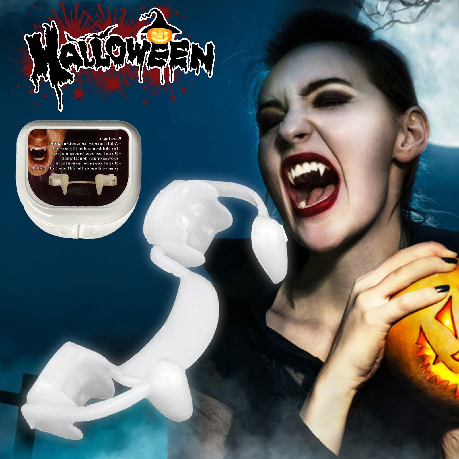 Straight Teeth Aligners Halloween Horrifying Teeth Retractable Beauty Tools Temporary Dentures You Make Yourself