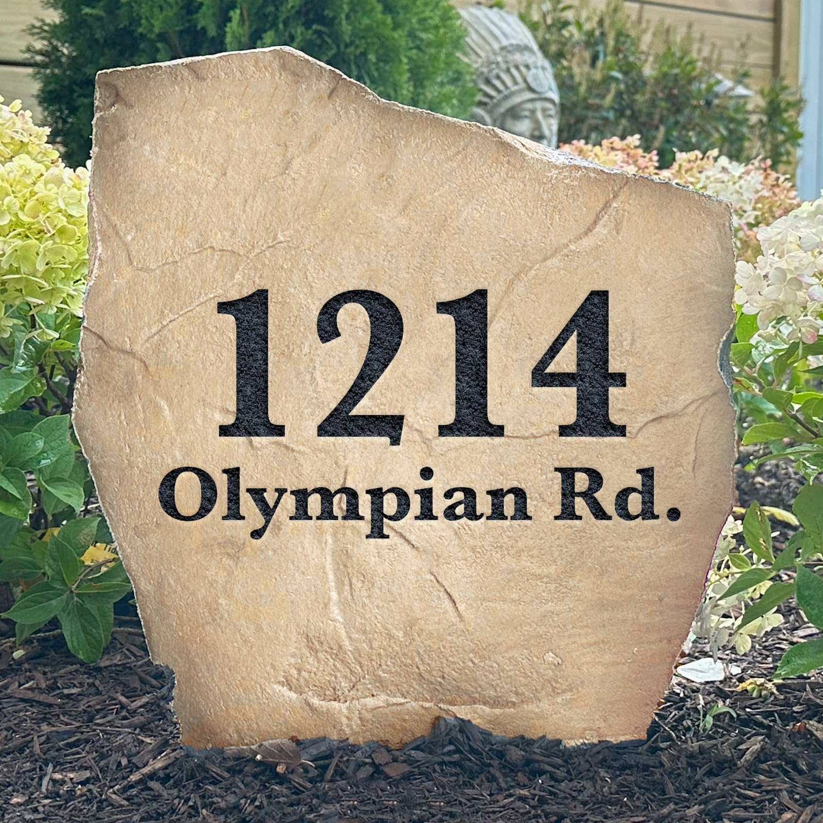 Personalized Address Stone - Address Marker - Sandstone Color - Address Marker - 15β W x 15β H