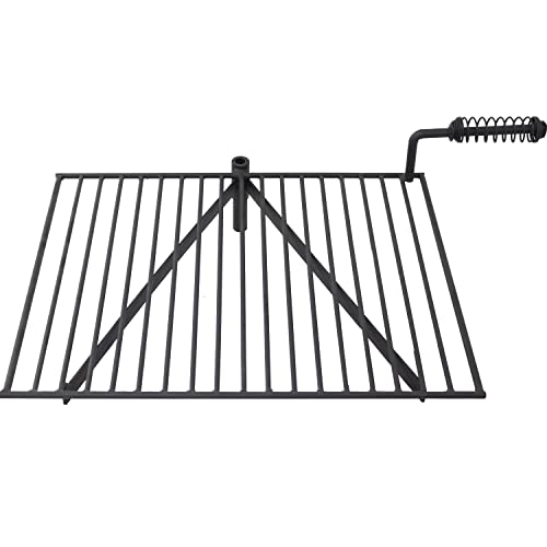 Sunnydaze 36-Inch Heavy-Duty 2mm Thick Steel Wood-Burning Fire Ring with Cooking Grate and Fire Poker