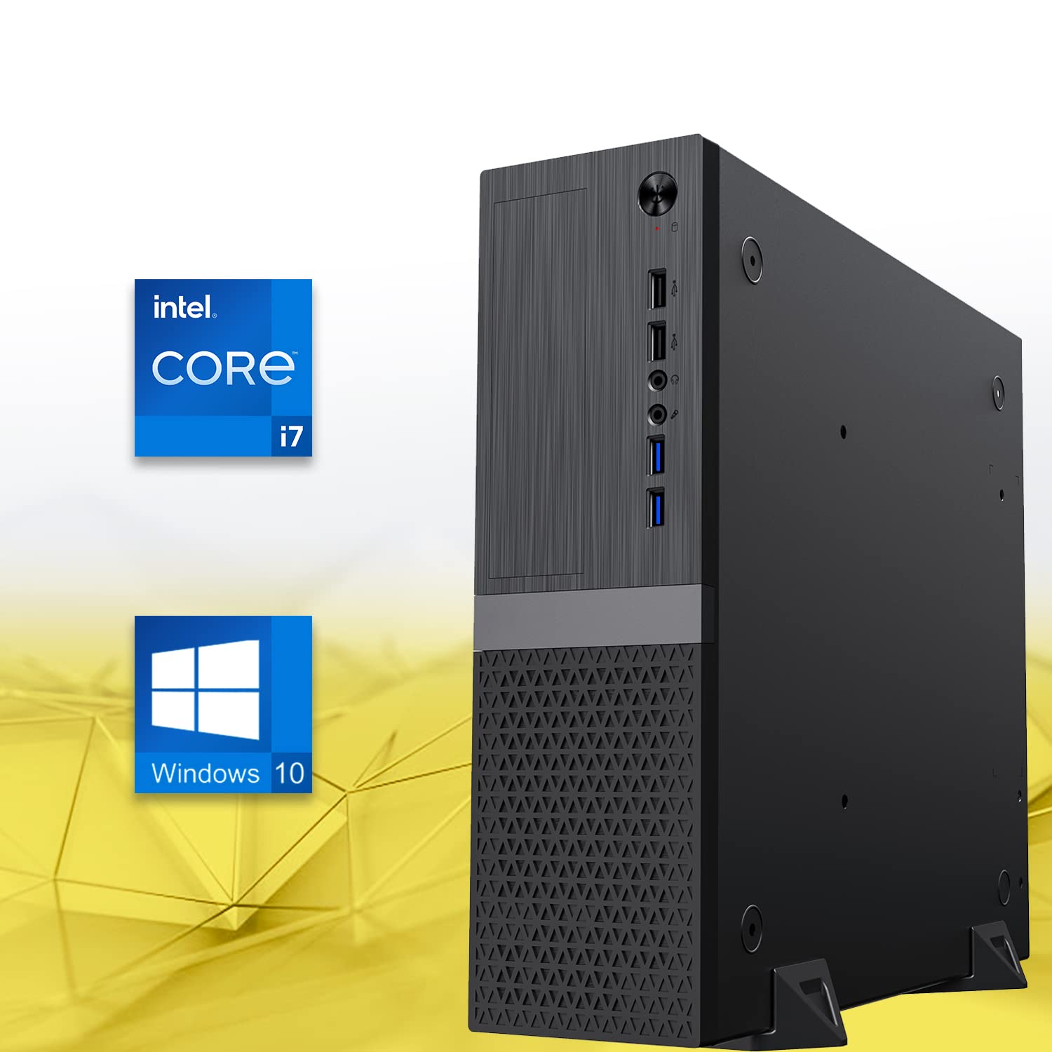 TechMagnet Computer Desktop PC, Intel Core i5 8th Gen, Heera, 8GB Ram, 512GB SSD, MTG New 22 Inch Dual Monitor, MTG Wireless Keyboard Mouse, RGB Speaker, Webcam, Win 11 Home (Renewed)