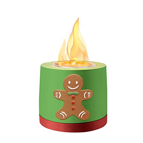 Portable Tabletop Fire Pit Bowl - Indoor Outdoor Fireplace Table Top Fire Bowl Rubbing Alcohol Mini Fire Pit for Patio Decor and Smores