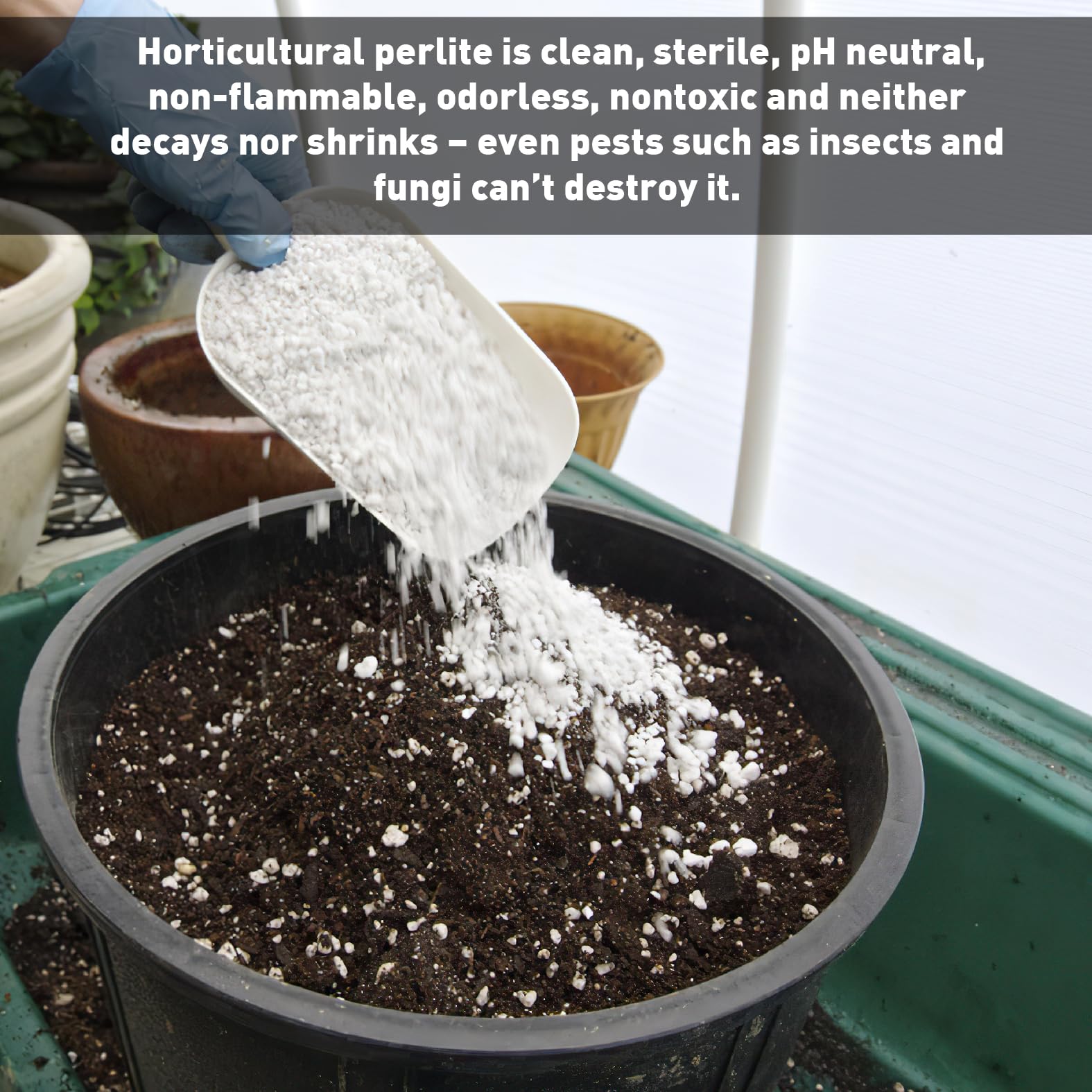 Norcal Perlite Horticultural Organic Certified Premium Screened Coarse β Garden Indoor Outdoor Plants β Soil Additive Better Aeration and Drainage - 4 Cubic Feet (103 Quarts) 1 Bag