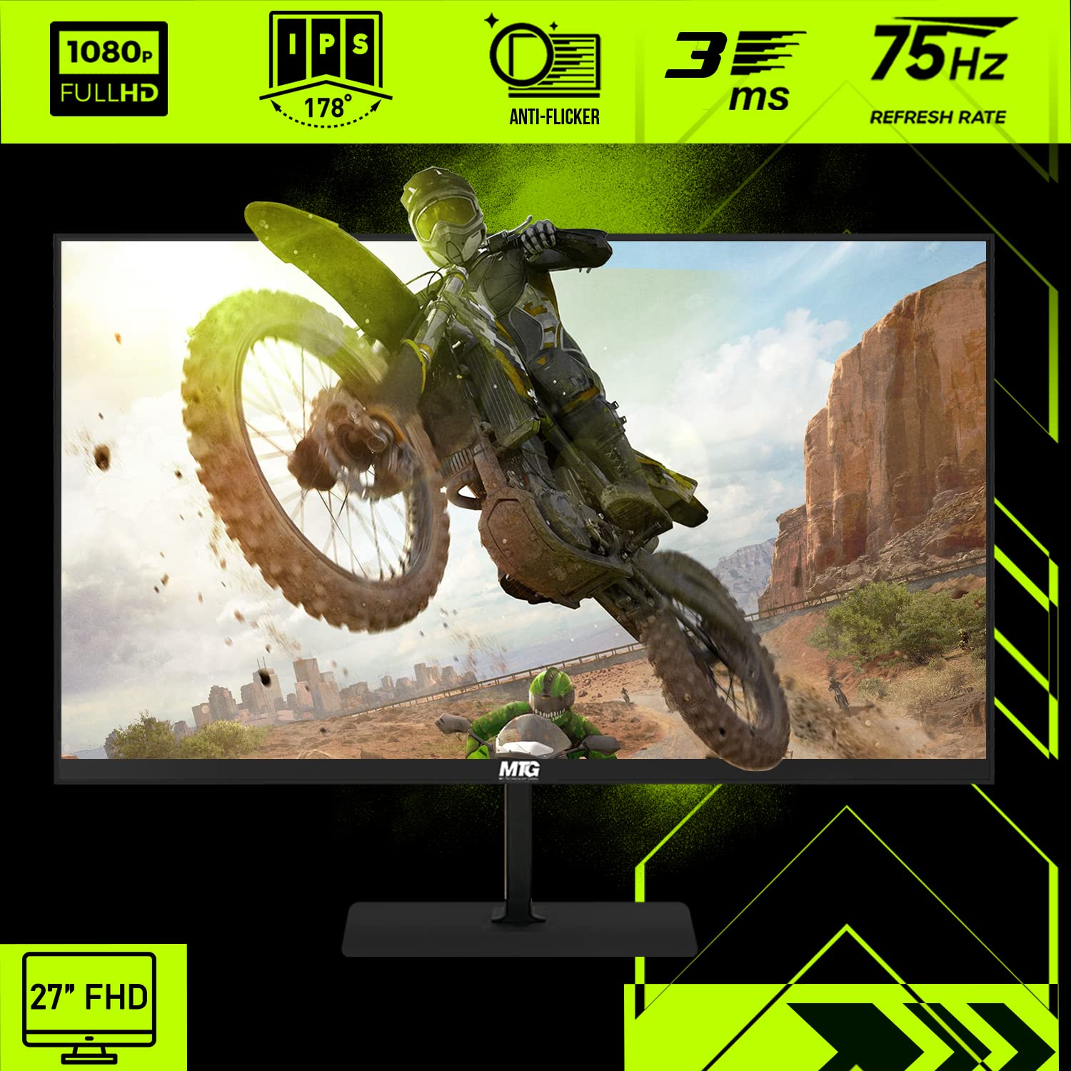 TechMagnet Gaming Desktop PC, Intel Core i5 8th Gen, Heera, GT 1030 Graphics, 16GB RAM, 1TB SSD, MTG New 27 Inch Monitor, RGB Keyboard Mouse, Headphone, Webcam, WiFi, Win 11 Pro (Renewed)