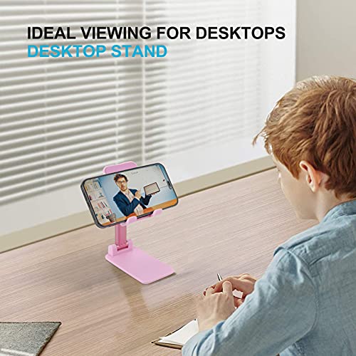 Summer Pattern with Camera Cell Phone Stand Foldable Adjustable Cellphone Holder Desktop Dock Compatible with iPhone Switch Tablets (4-13")