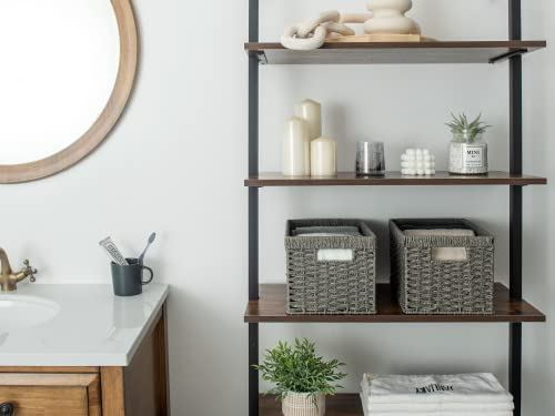 StorageWorks Round Paper Rope Storage Baskets