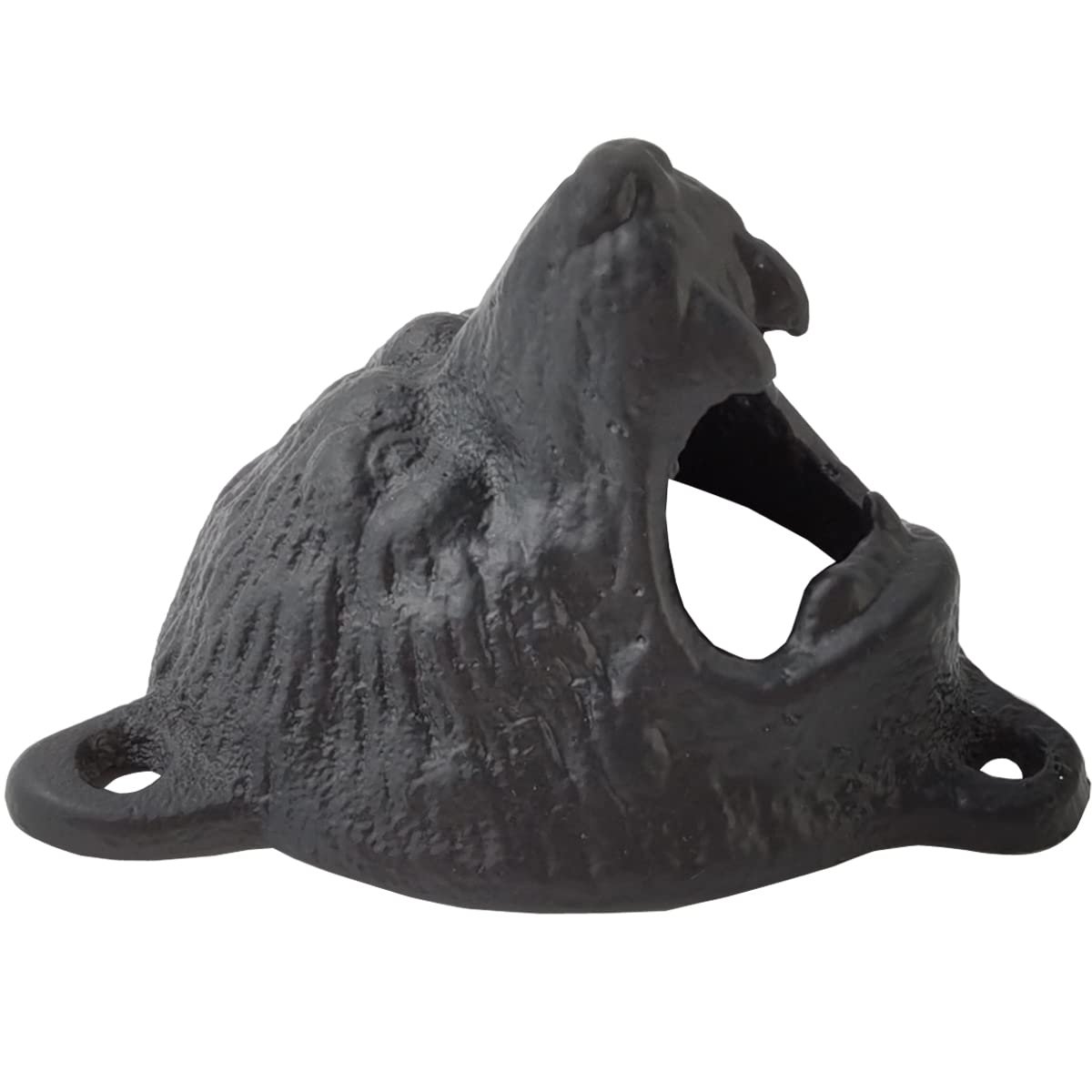 NSBELL 3PCS Cast Iron Bottle Opener Bear Vintage Wall Mount Grizzly Bite Bottle Opener