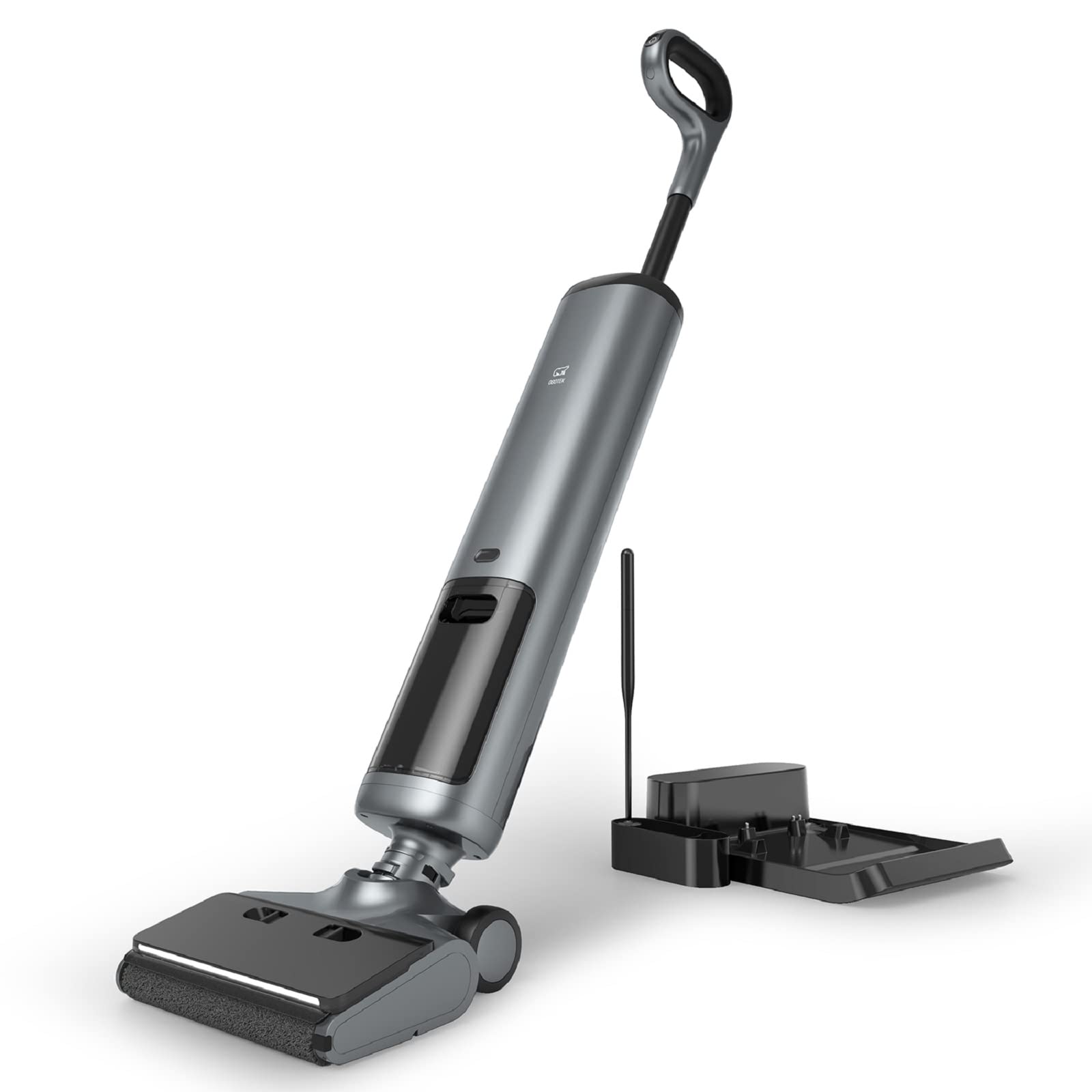OSOTEK H200 Cordless Wet Dry Vacuum Cleaner & Mop & Wash 3 in 1 for Hardwood Hard Floor Pet Hair, with Long Battery Life, Self-Cleaning, LCD Display, Voice Prompt, Ultra-Wide Brush Roller, LED Light