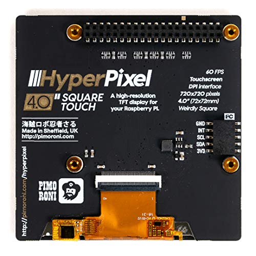HyperPixel 4.0 Square - Hi-Res Display for Raspberry Pi - Touch Version