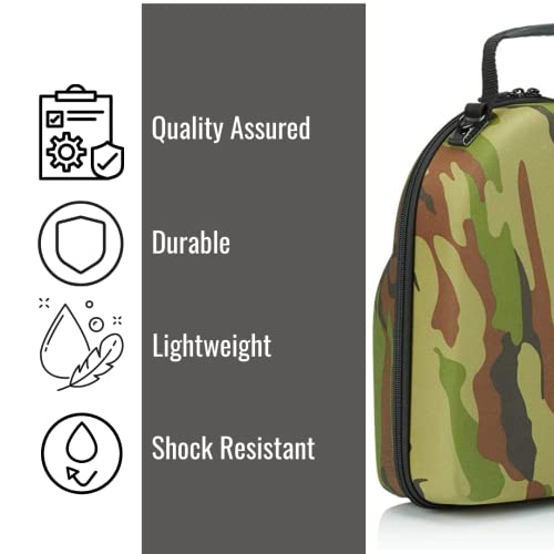 Homie Gear Hat Travel Case - 6 Cap Storage Bag | Hat Travel Case for Baseball Caps | Camouflage Print, Cap Travel Case