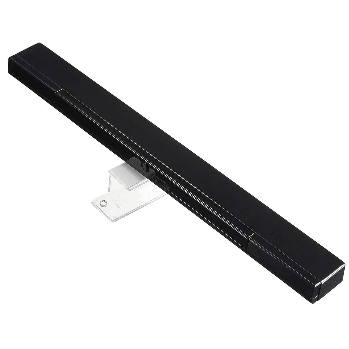 LUCXXI Wireless Sensor Bar, Replacement Wireless Infrared Ray Sensor Bar Compatible with Nintendo Wii/Wii U Console with Stable Stand, Silver