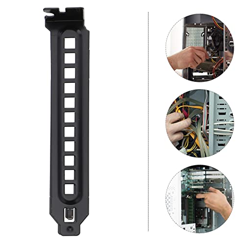 SOLUSTRE Metal Case Metal Case 40pcs Vented Back Plate Accessory Ventilation Blanking Blank Metal Cover Deflector I Computer Bracket L Expansion Panel Chassis Slot Black Case Black Case