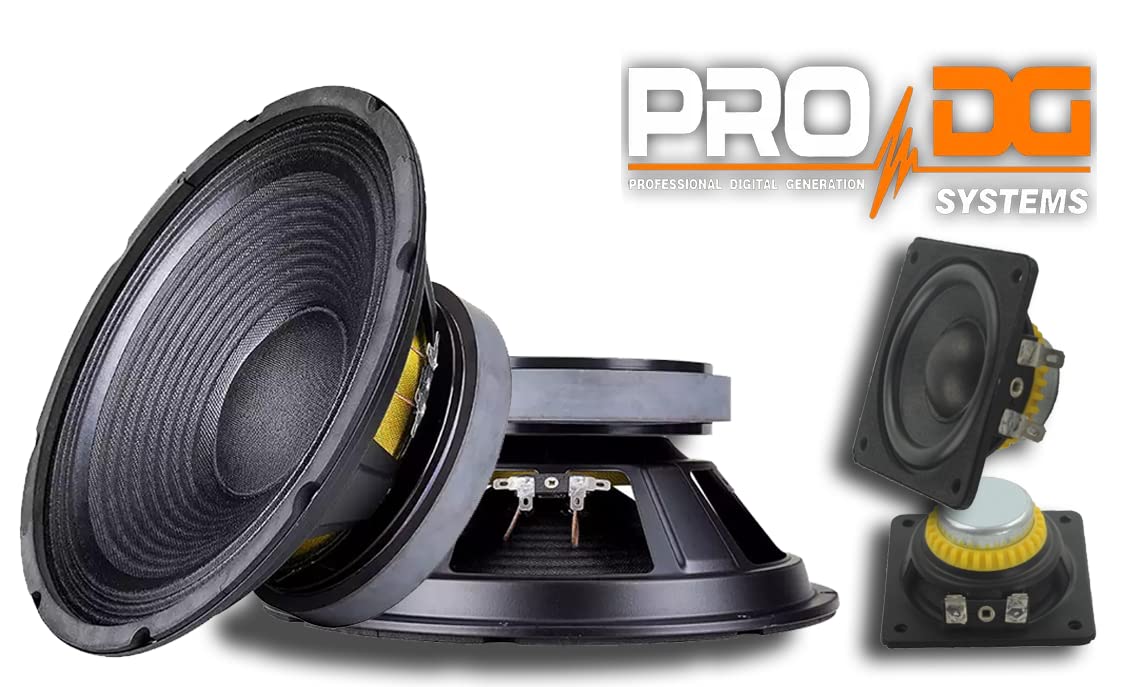 Pro DG NEO-1 2-Way Portable Array System 10" Sub 1840 Watts (Designed in Spain) with DSP, TWS Bluetooth, for Churches, DJ Gig, Live Band