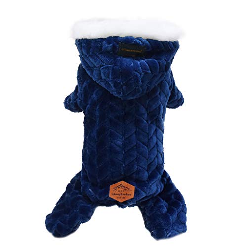 Teacup Dog Clothes Girl Dresses Pet Clothing Polyester Hoodied Sweatshirts Dog Plus Plush Pet Boy Sweatshirt Clothes Puppy Sweater