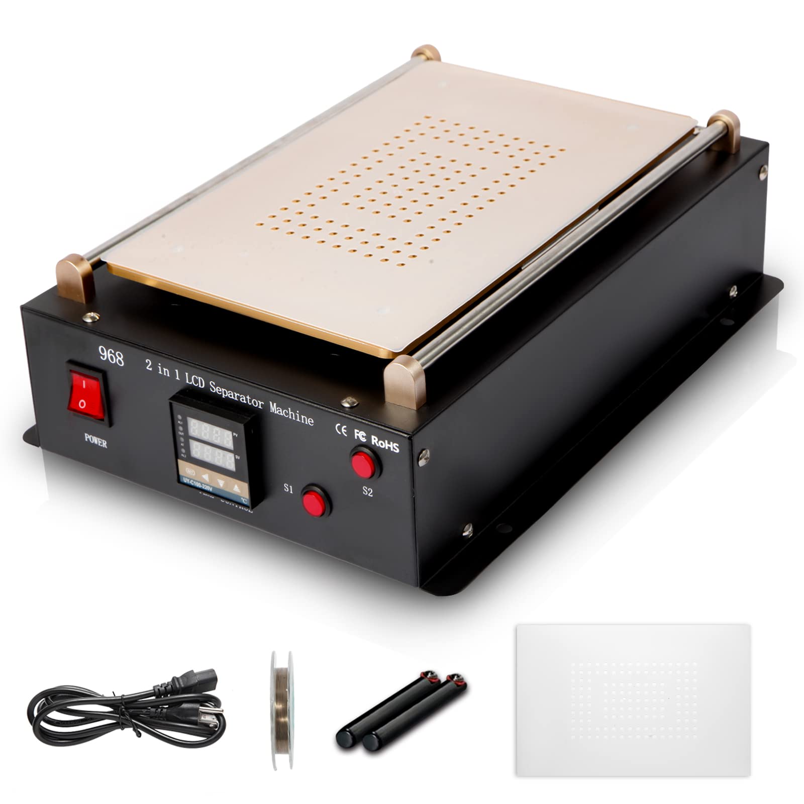 Vevitts LCD Screen Separator Machine,14 Inch Screen Repair Separating Machine Touch Screen LCD Glass Vacuum Separator Machine for Smart Phone Tablet Pad