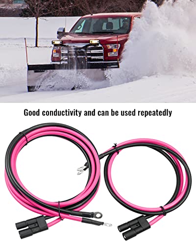 NTSUMI Truck and Plow Side Repair Harness Kit Replace HYD01684 HYD01690 Fit for BOSS Plows, Snow Plow Power Ground Cable Truck Plow Side