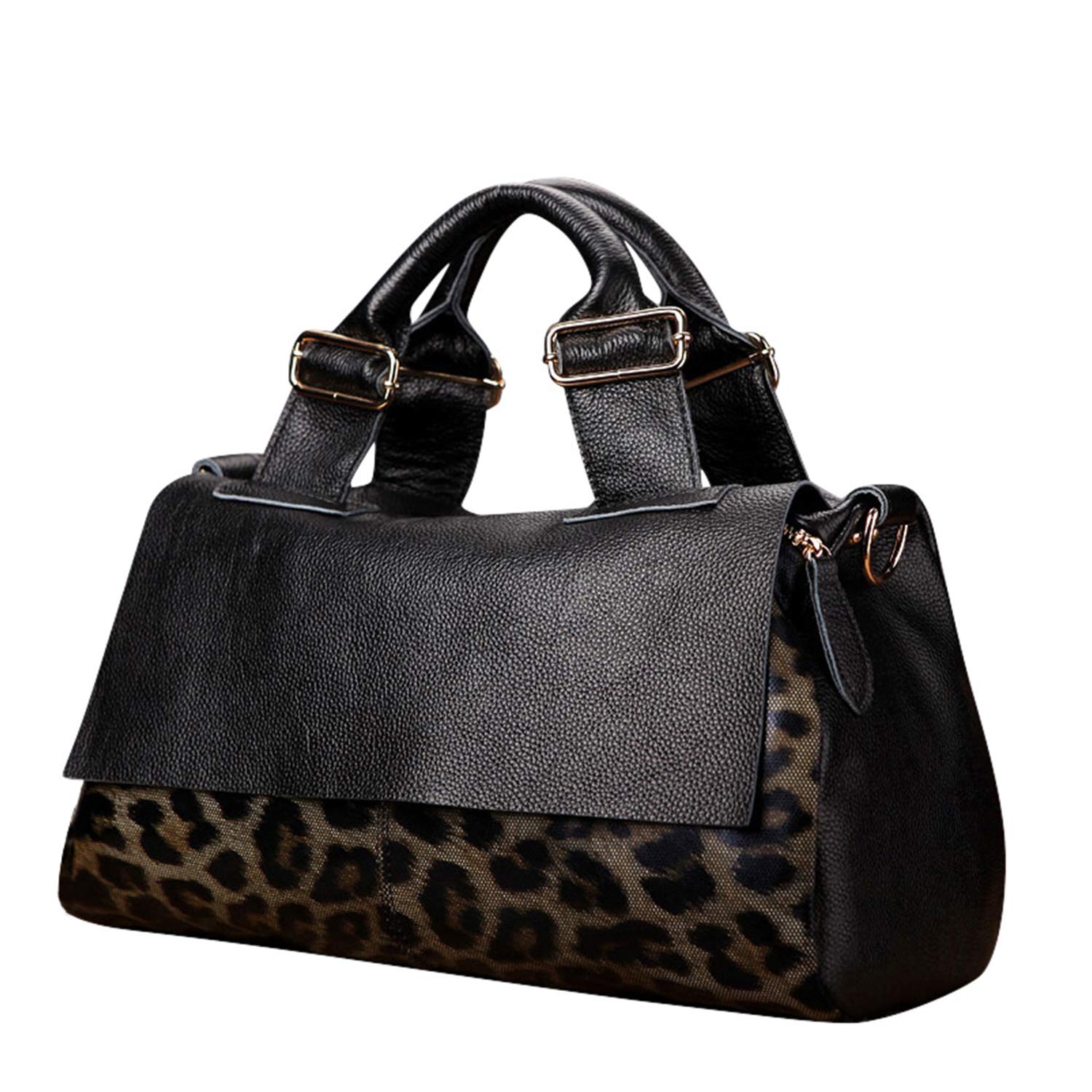 Leather Handbag Fashion Leopard Bag Shoulder Messenger Bag,Large Capacity Bag for Ladies