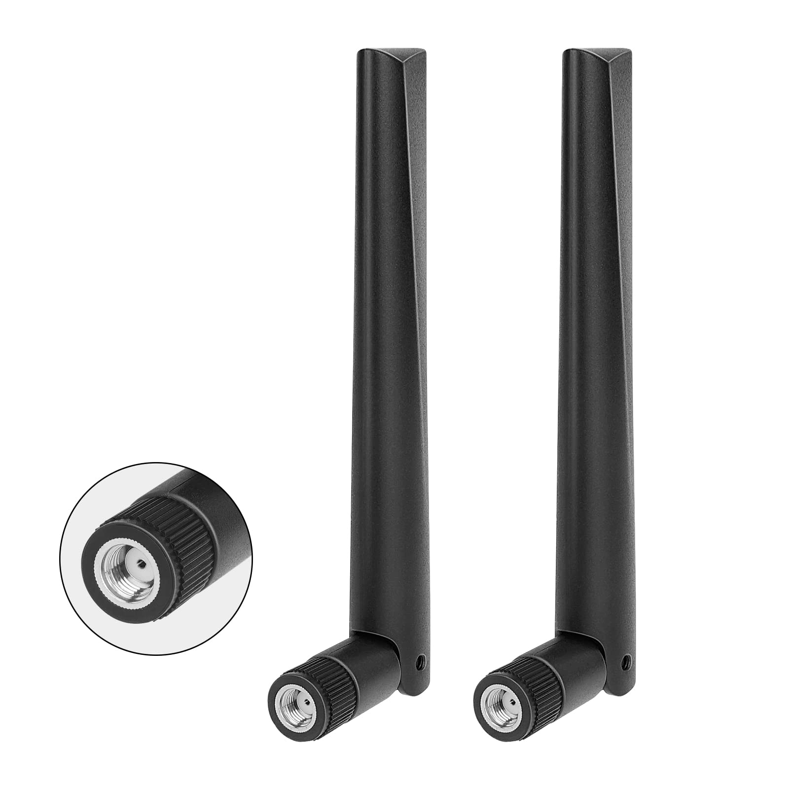 RS 2pcs Wi-Fi/WiFi 6E Antennas High Gain Dual Band WiFi RP-SMA Antenna for Router IP Camera Surveillance Recorder