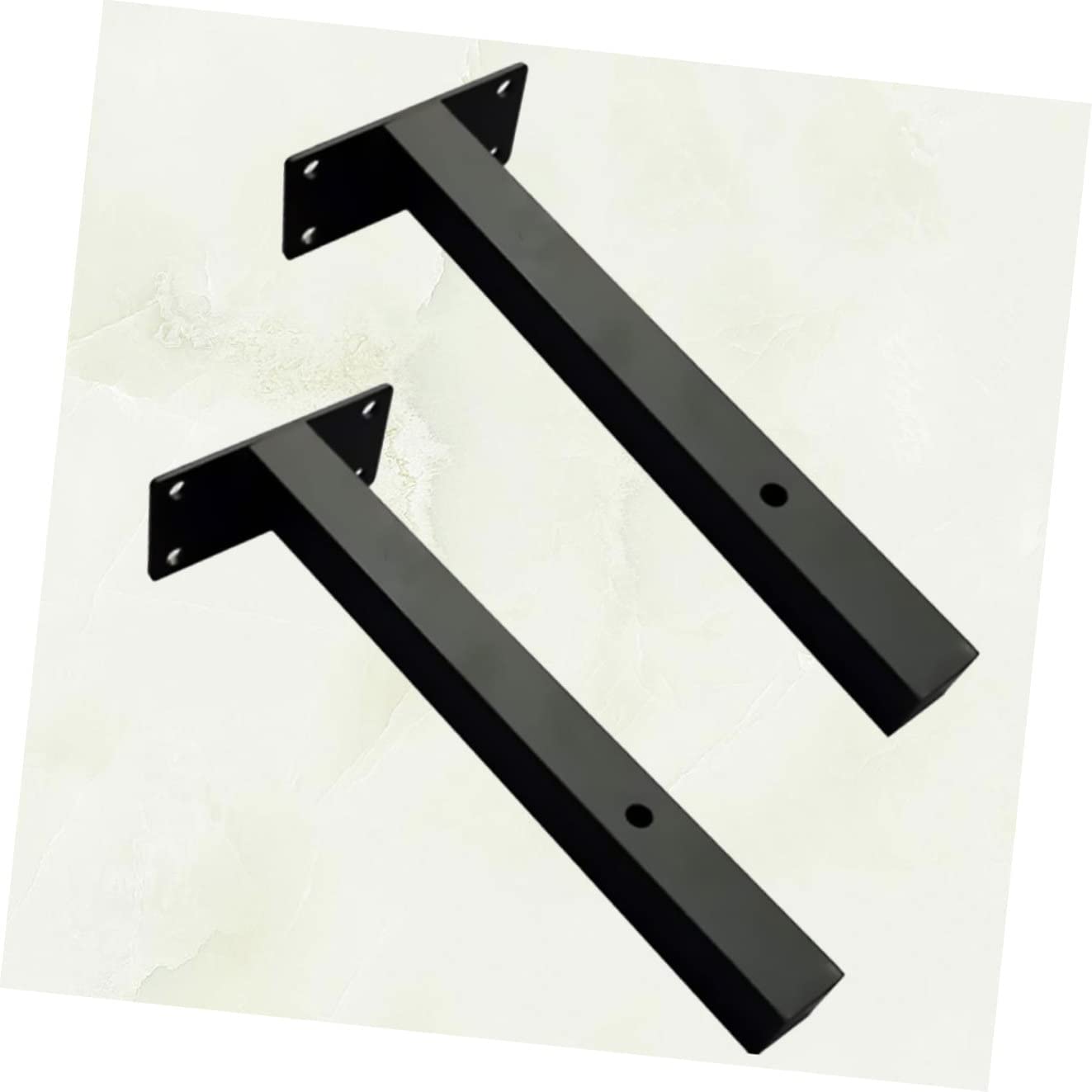 Shelf Brackets Wall Shelves 2pcs Wall Rack for Included Triangular Mounted Bench Art Bookshelf Hardware Brackets Wood Screws Shelves Hanging Plugs Bracket Saving Holder Board Cm Supports Black Work (