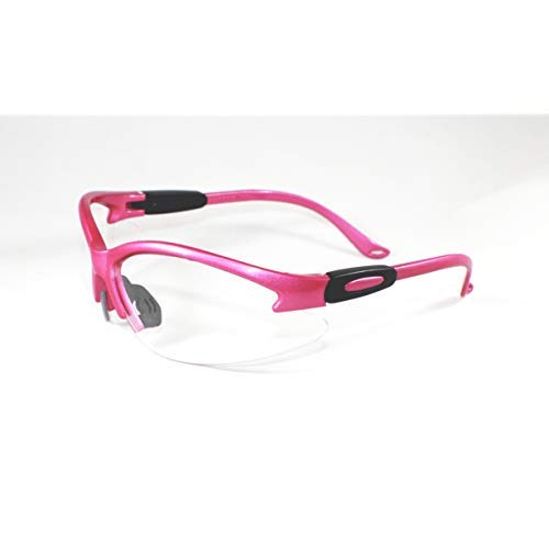 SSP Eyewear Womens Safety Glasses with Pink Frames & Clear Anti-Fog Lenses, COLUMBIA PK CL/AF,Clear Af - Pink