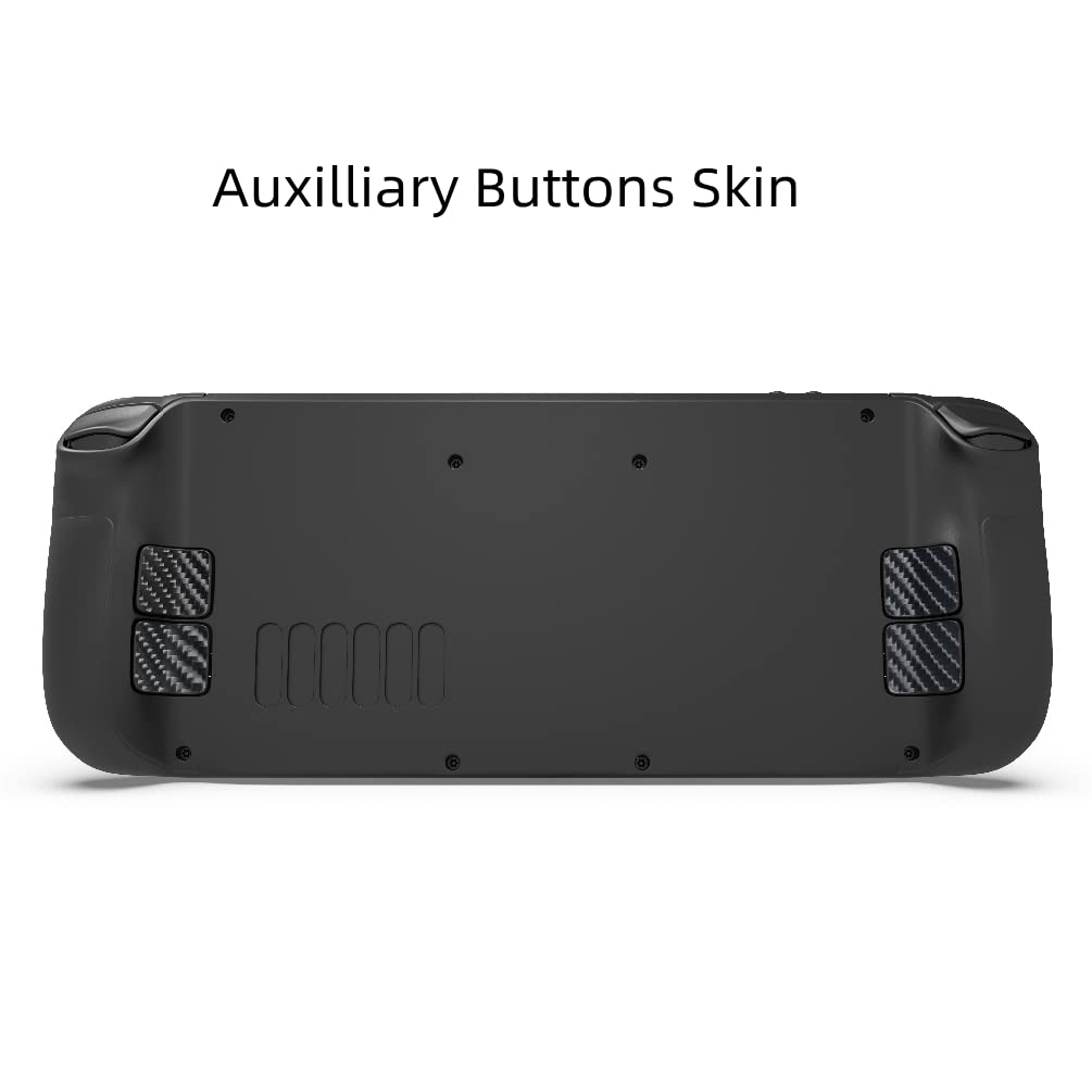 Protect Skin Set for Valve Steam Deck, TGDPLUE Deck Steam Accessories with Touchpads Skins, Auxilliary Buttons Skin, Vent Dust Filter Cover, 4 Thump Grip Caps, Rubber Dust Plugs