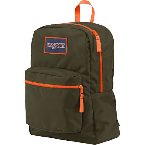 JanSport Overexposed Backpack - 1550cu in Green Machine/Fluorescent Orange, One Size