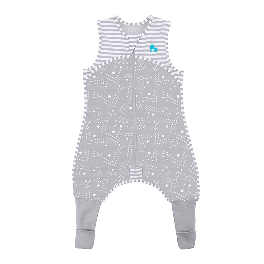 Love To Dream Sleep Suit 0.2 TOG, Gray Dots, 12-24 Months, 100% Cotton Nuzzlin Fabric Ideal for Warmer Temperatures, Eliminates Need for Loose Blankets