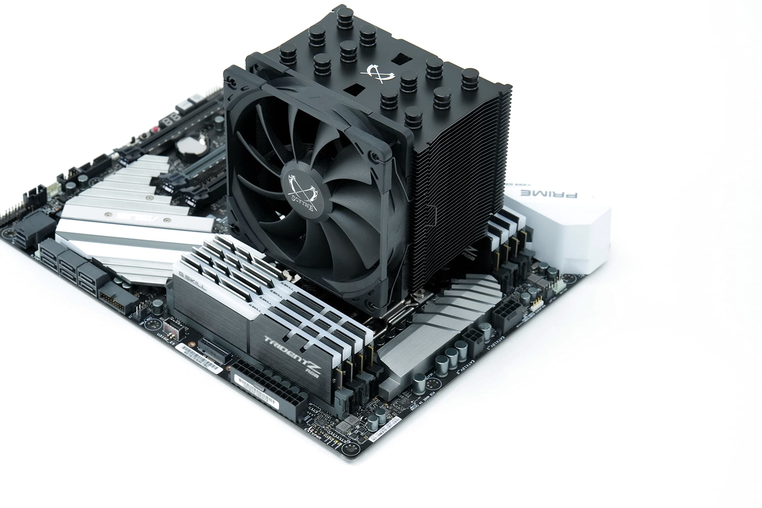 Scythe Mugen 5 Rev.C CPU Air Cooler, 120mm Single Tower, Black Edition LGA1700 AM5- Kaze Flex Black 120mm PWM Fan Bundle - Dual Fans Edition