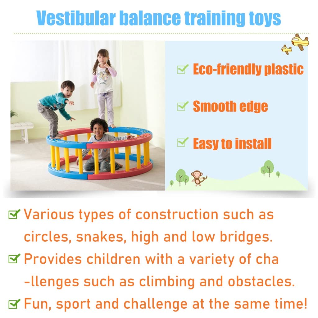 Plastic Jungle Gym Combination, Obstacle Course Activity Center for Home/School, Birthday Gifts for Boys and Girls