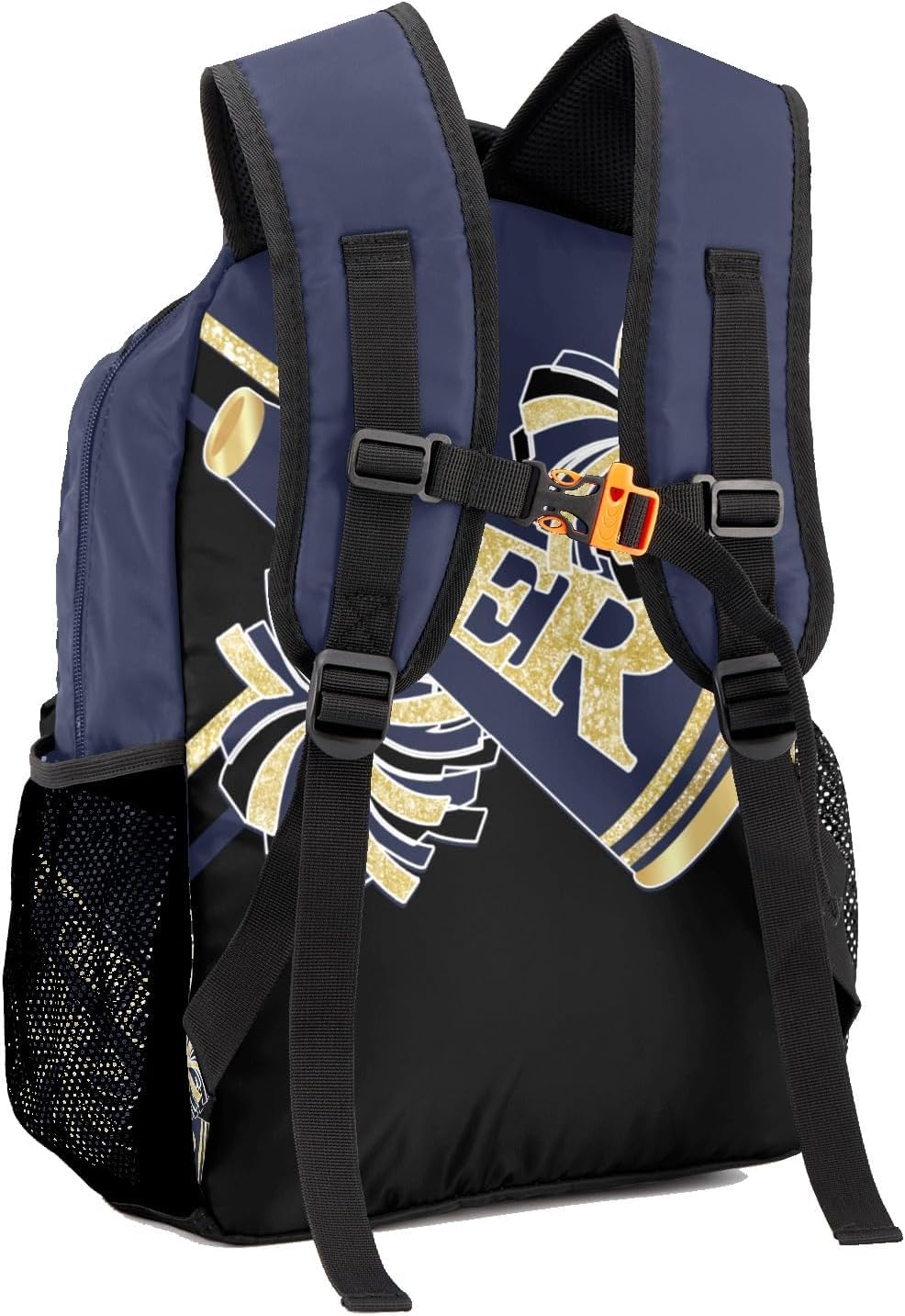 KLiHDSM Cheer Cheerleader Navy Waterproof Backpack Sport Shoulder Bag for Boys Girls