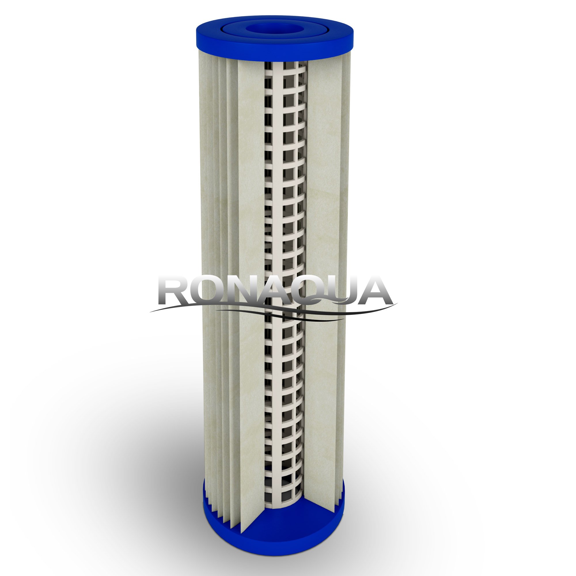 Ronaqua 6 Pleated Sediment Water Filter Cartridge 9.87βx 2.5β Amplified Surface Area, Removes Sand, Dirt, Rust, Extended Filter Life WELL-MATCHED with WHKF-WHPL, 801-50, WB-50W, WFPFC3002, SPC-25-1050