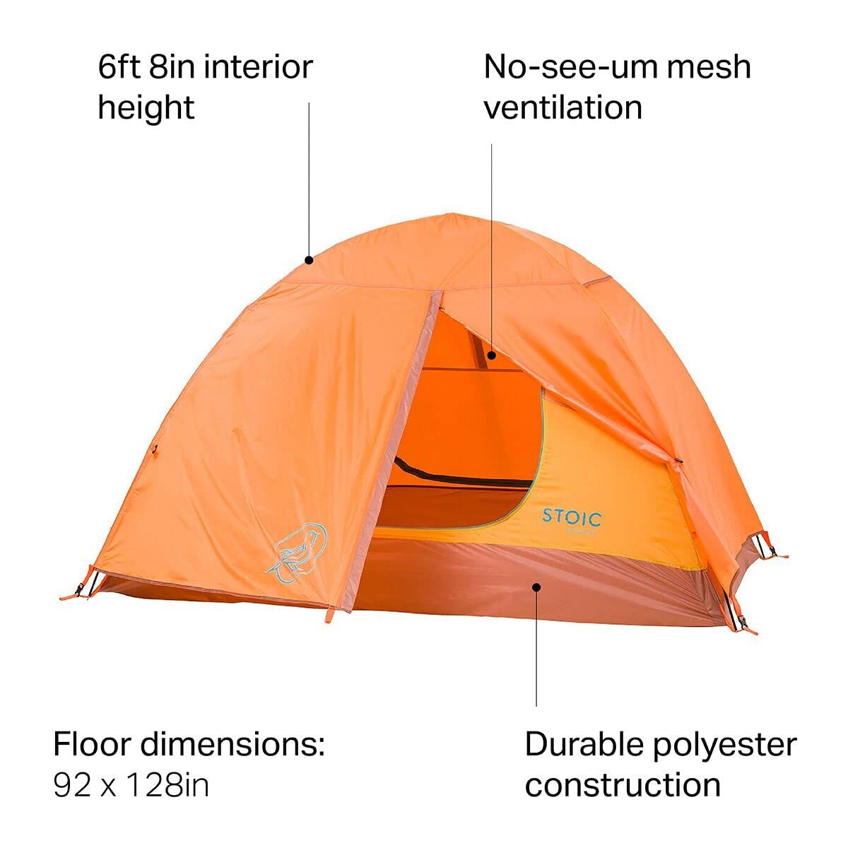 Madrone Tent: 6-Person 3-Season, Oriole/Ochre, One Size