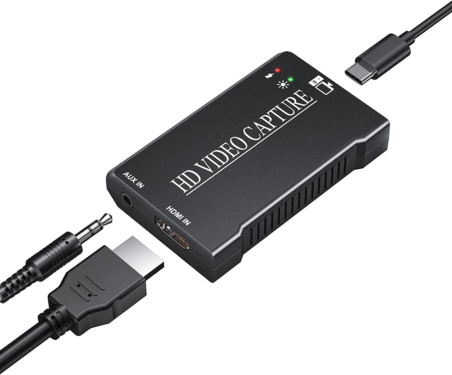 Rybozen 4K HDMI Video Capture Card Video Capture Device HDMI to USB 2.0 for Windows Linux Mac OS Gaming 1080P Capture Card Compatible with PS3/4, Xbox One