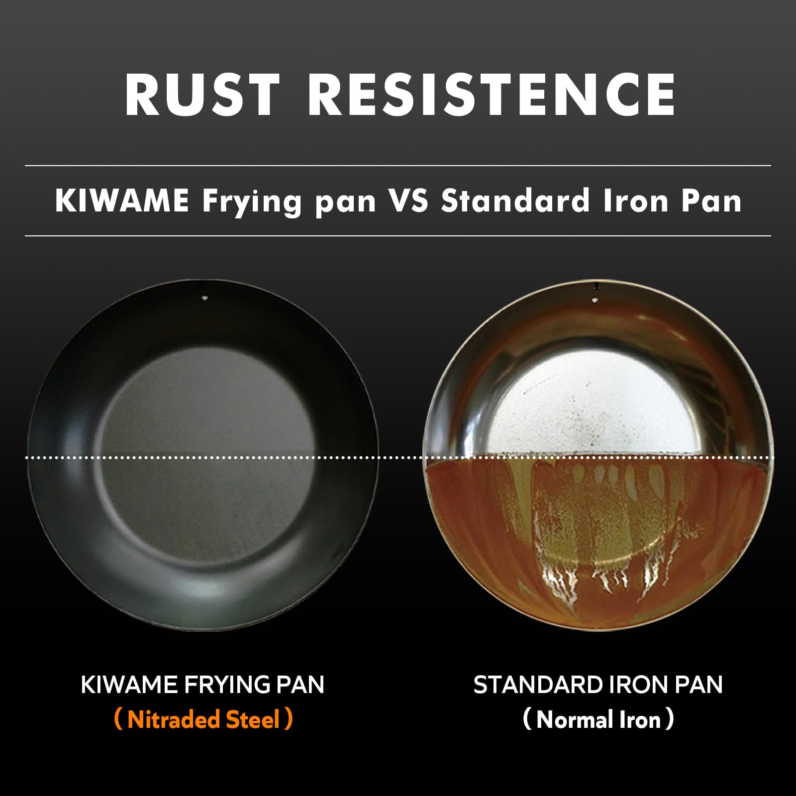 鐵兎堂 Iron Frying Pan Starter Set TETTODO KIWAME series Made in Japan (Wok pan 11.8 inches (30 cm))