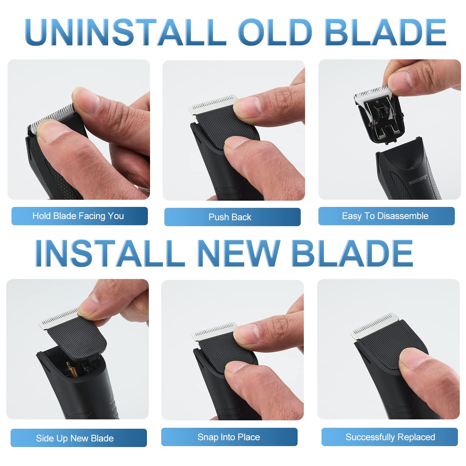 Replacement Blade for Manscaped The Lawn Mower 2pcs