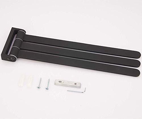Towel Racks, Towel Rack for Bathroom Towel Shelf Stainless Steel Bathroom Kitchen Wall Mounted Towel Rack Holder with 3 Swivel Towel Shelf