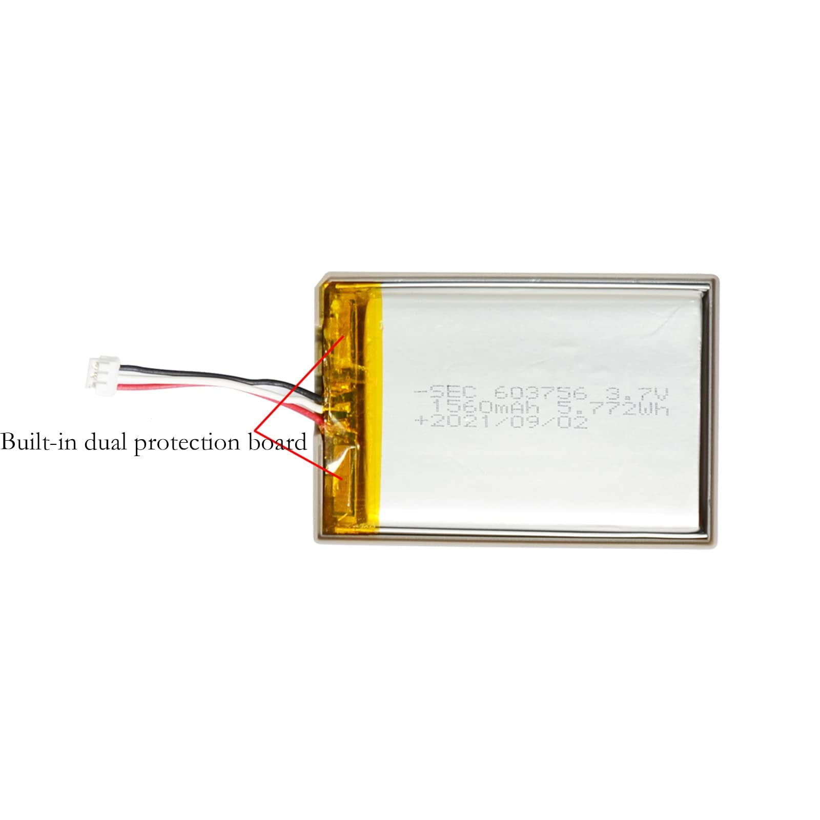 PS5 Controller Battery Pack, 3.7V 1560mAh Replacement Battery for Sony Playstation 5 PS5 DualSense Controller, Including Repair Tool (Battery)