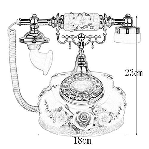 Telephone Retro Telephone Home Rotary dial Fixed Telephone Business Office landline 182325cm (3 Specifications Available) (Color : A2) (A2)