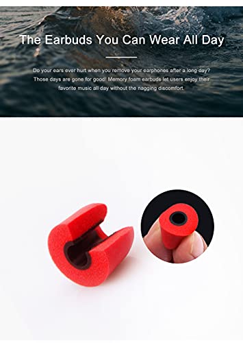 Super Soft Ear Plug 3pairs T400/t500(l m s) 4.9mm Caliber Ear Pads/Memory Ear Plug Foam Eartips,Soundproof Soft Sponge Silicone Ear Plugs for in-Ear Headphones Ear Tips Sponge Pads Accessories (Blue)