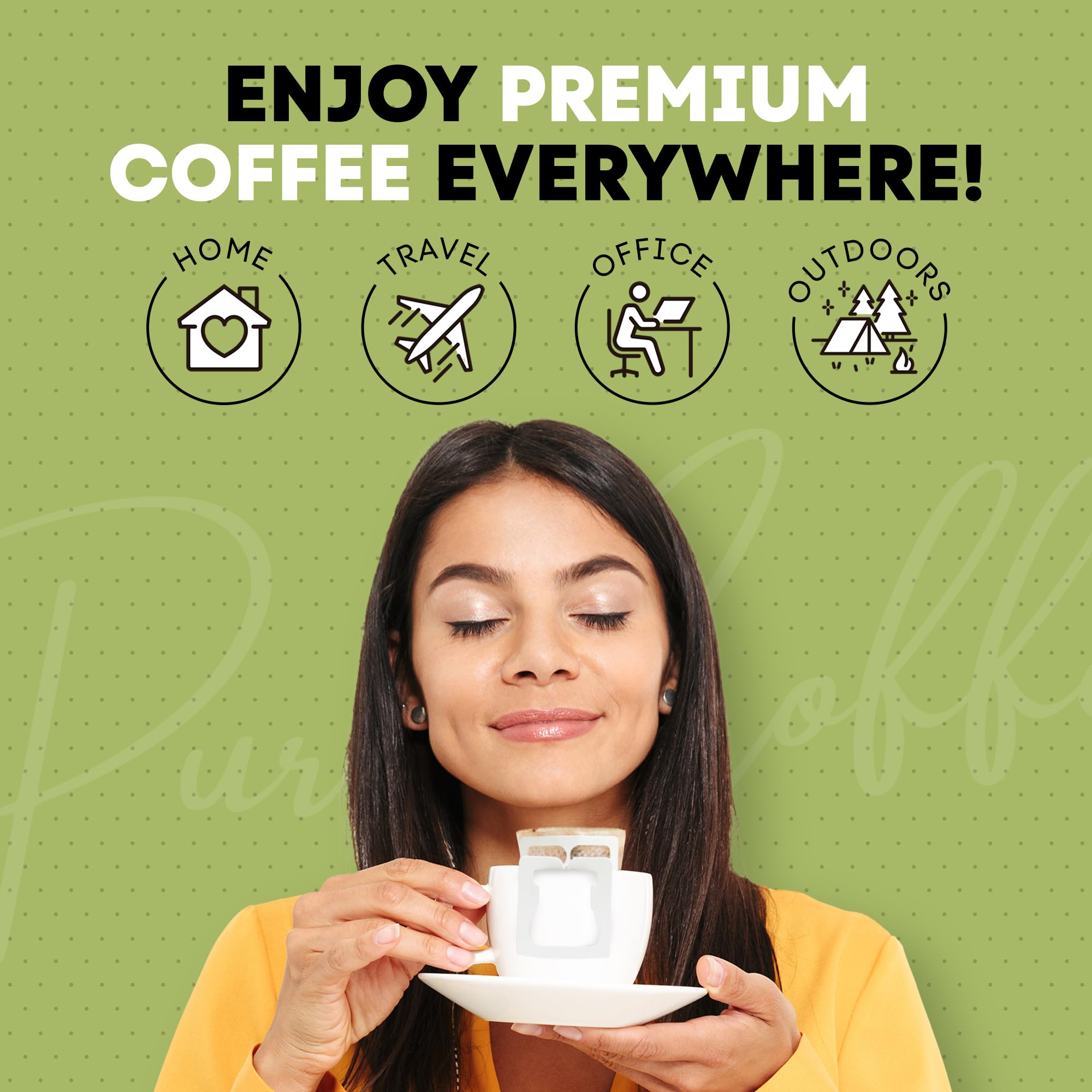 Mondo Drip Coffee Mix (10-Pack Variety), Single Serve Pour Over Filter Bags, Pre-Filled 100% Arabica, Medium Roast