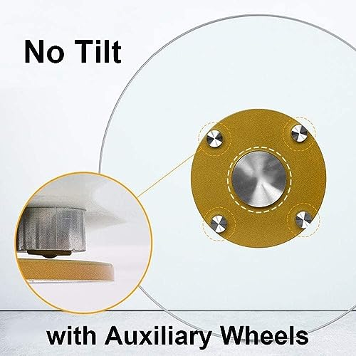 Lazy Susans Turntable Tempered Glass Lazy Susan Turntable, Round Frosted Tempered Glass Tabletop Rotating Serving Tray For Dining Table - Transparent (Color : 12mm/0.5in Thick, Size : 68cm/27in)