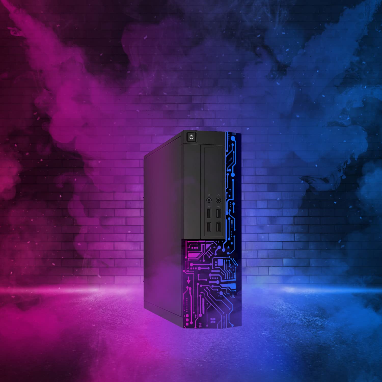 TechMagnet Computer Desktop PC, Intel Core i5, Siwa 8, 16GB RAM, 128 GB Boot + 2TB HDD, 27 Inch Monitor, Wireless Keyboard Mouse, XL Cheatsheet Desk Pad, WiFi, Win 11 Home (Renewed)