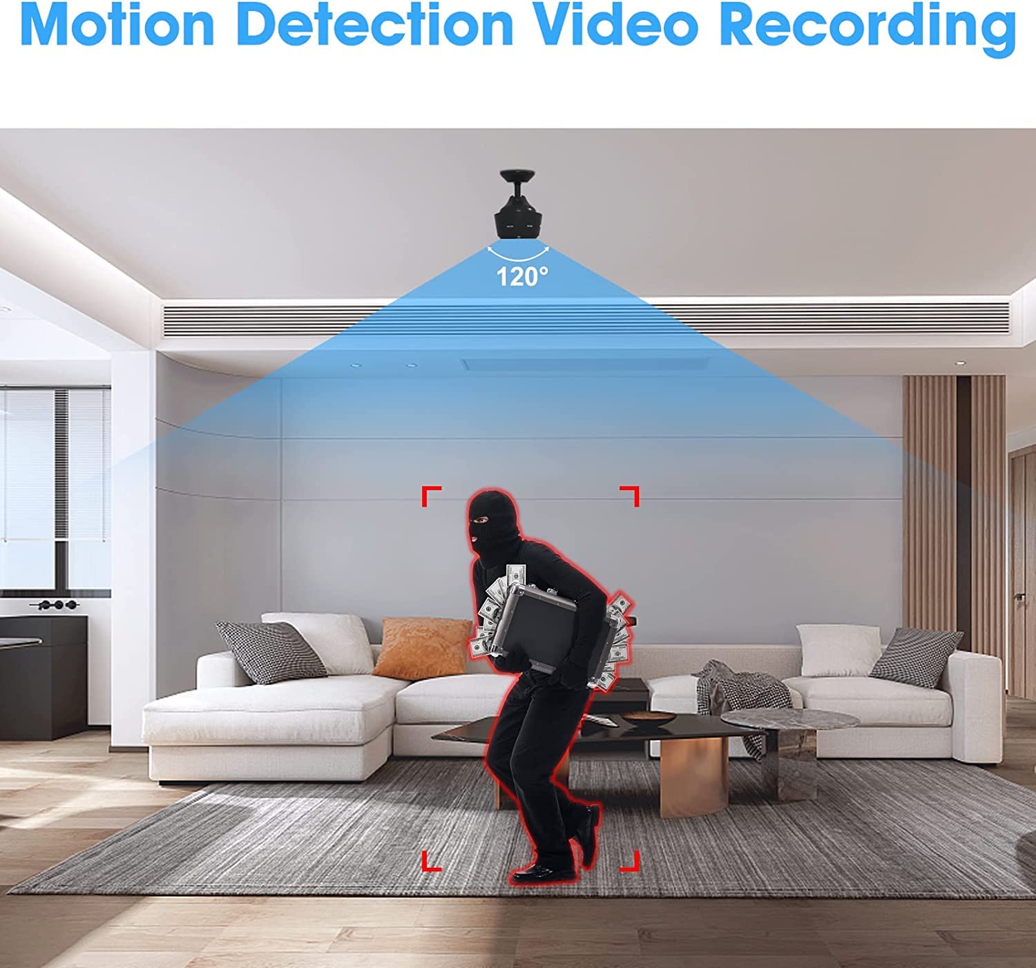 TINOCOR Mini Spy Camera WiFi Hidden Camera Spy Camera with Motion Detection Wireless Nanny Cam HD 1080P Home Security and Indoor Outdoor
